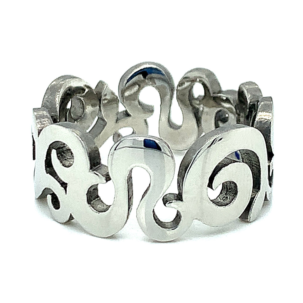 Tendril Stainless Steel Ring – Unique Wedding & Fashion Band | Alara