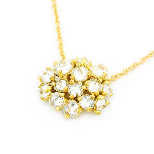 Inverted Diamond & Yellow Gold Necklace - "Untamed" – Alara