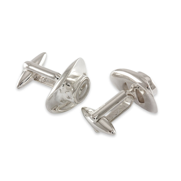Sterling Silver Cufflinks - "Cowboy Hat" – Alara